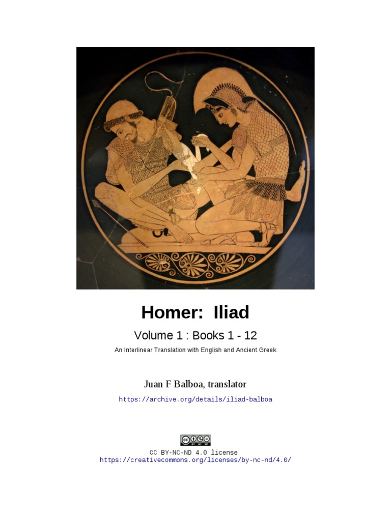 The Iliad Vol 1 | PDF | Iliad | Apollo