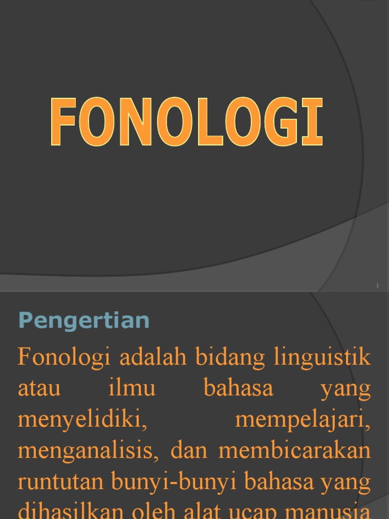 Fonologi (Fonetik Dan Fonemik) | PDF