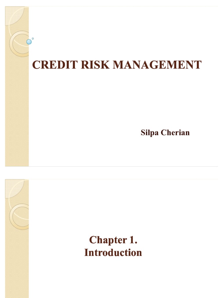 Credit Risk Management | PDF | Risk Management | Operational Risk