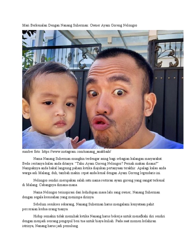 Mari Berkenalan Dengan Nanang Suherman | PDF