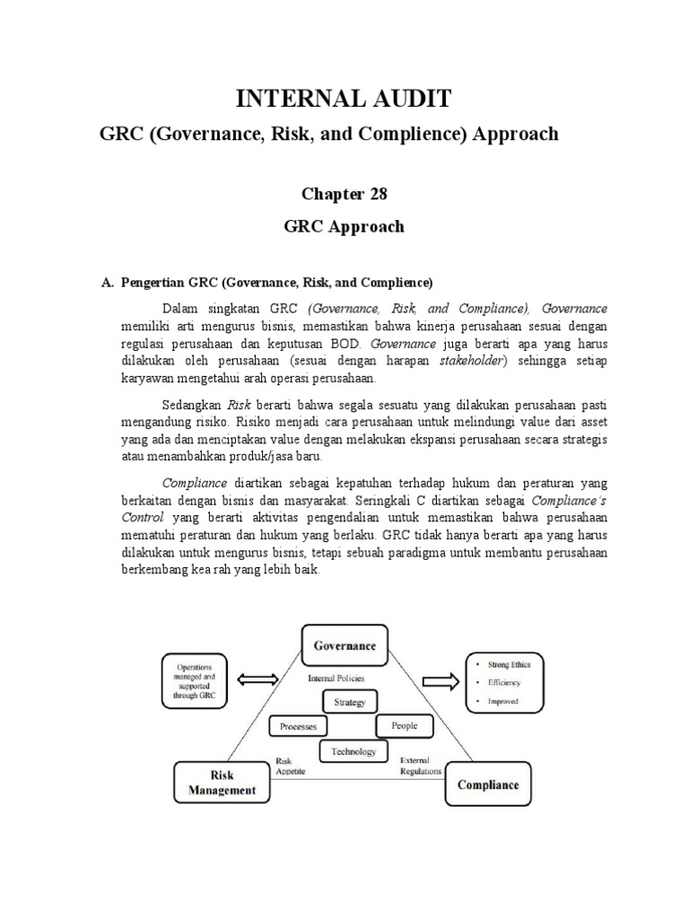 Pendekatan GRC dalam Audit Internal | PDF | Bisnis | Pengelolaan ...