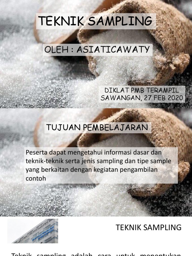 7c. Teknik Sampling | PDF