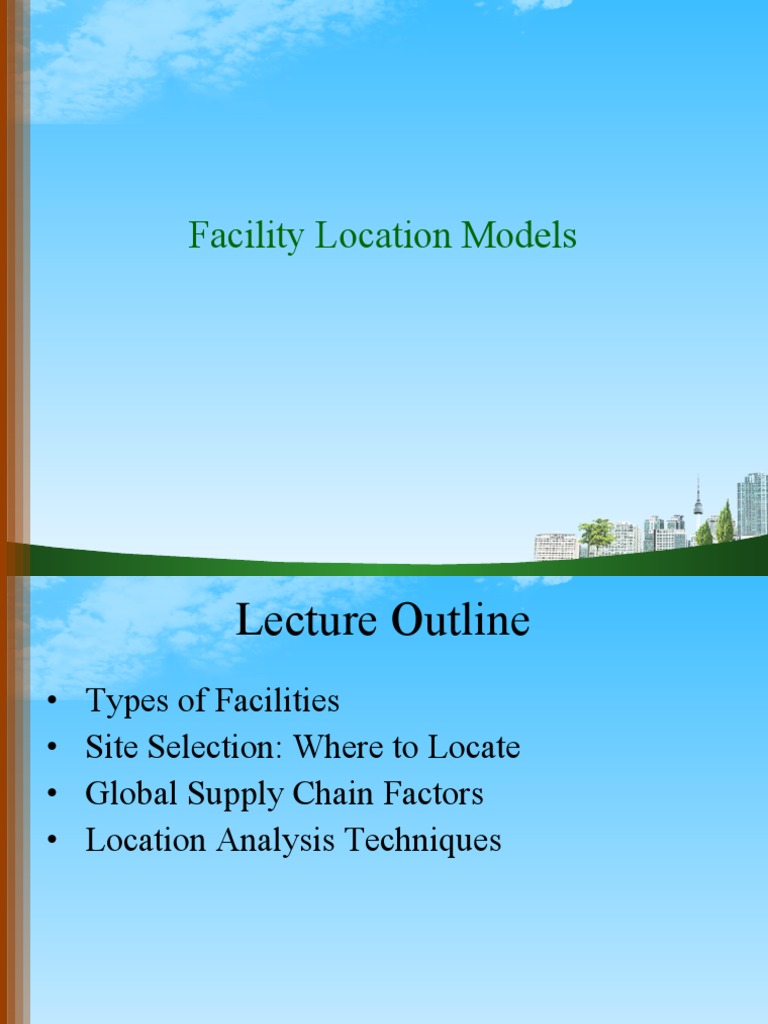 Location Model 1 | PDF | Labour Economics | Geographic Information System