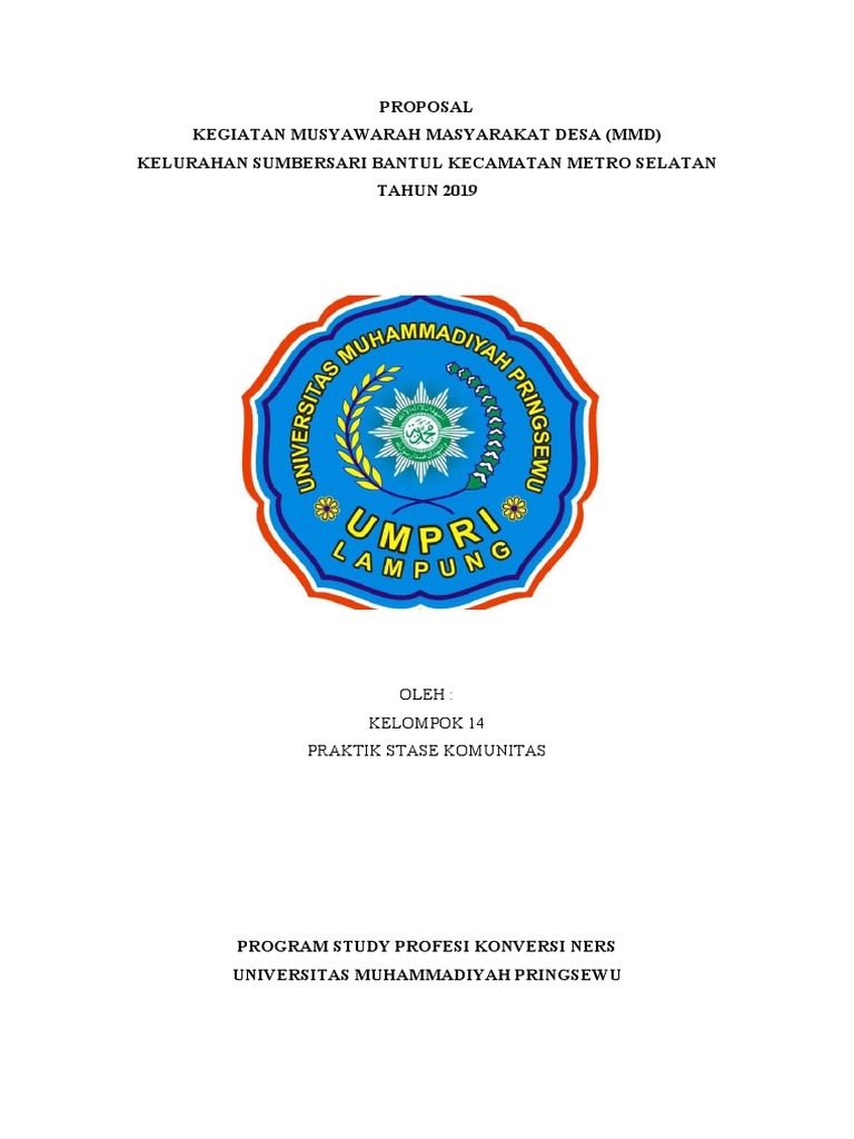 Contoh PROPOSAL MMD | PDF