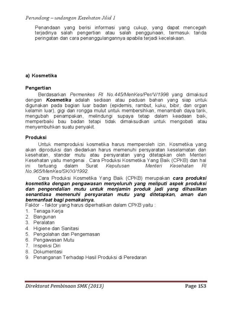 Kosmetik | PDF | Sains & Matematika