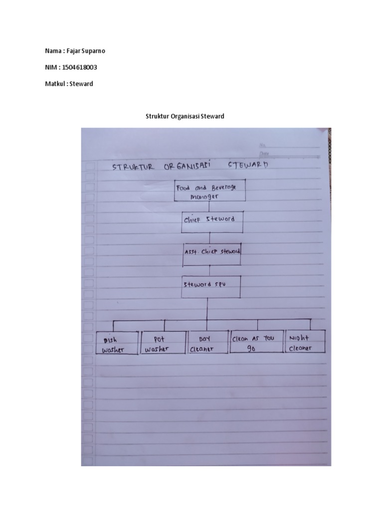 Struktur Organisasi Steward | PDF
