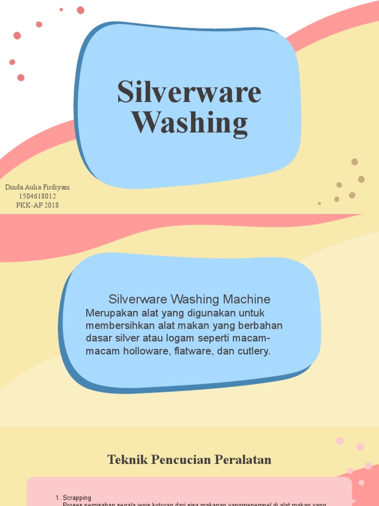 Silverware Washing | PDF