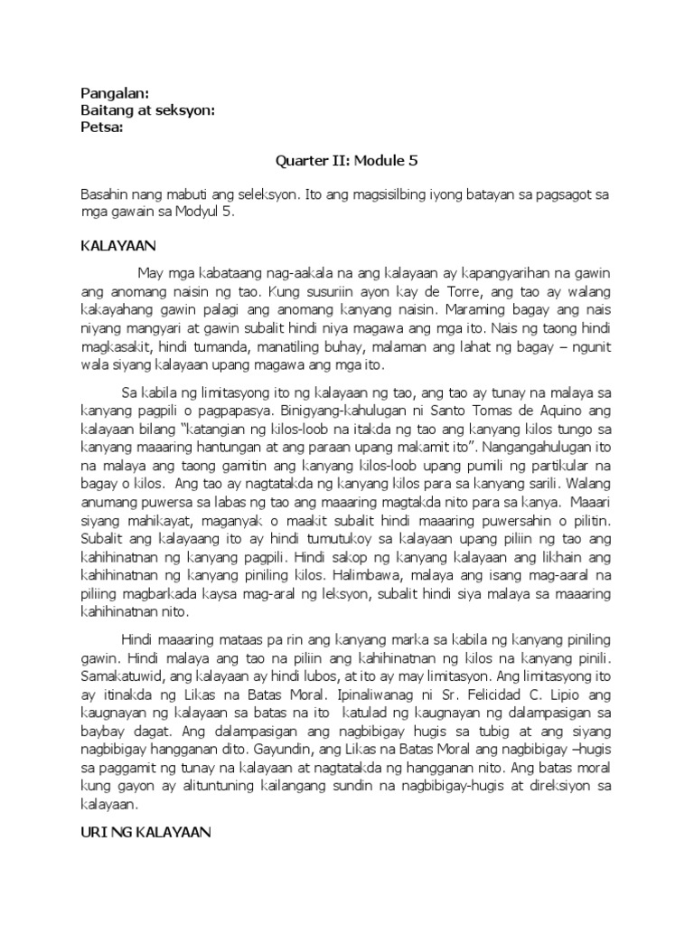 Q2 - Module 5 (Grade 7) | PDF