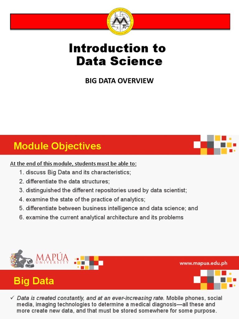 Lesson 3 Big Data Overview | PDF | Big Data | Analytics