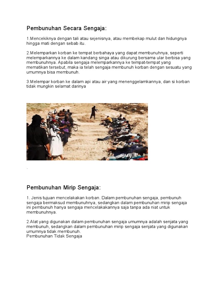 Contoh Pembunuhan | PDF