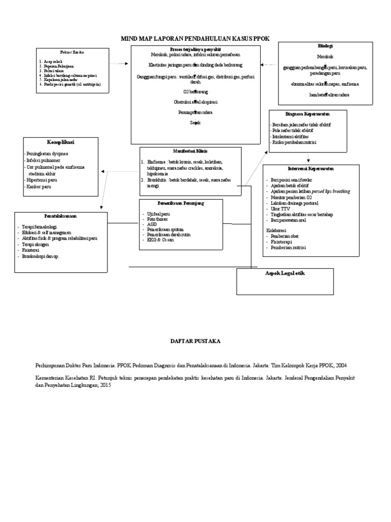 Mind Map Laporan Pendahuluan Kasus Ppok | PDF
