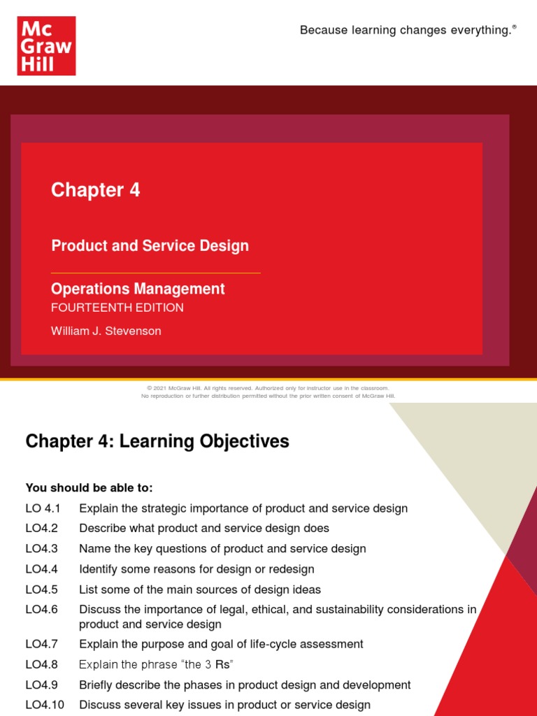 Stevenson 14e Chap004 PPT Accessible | PDF | Reliability Engineering ...