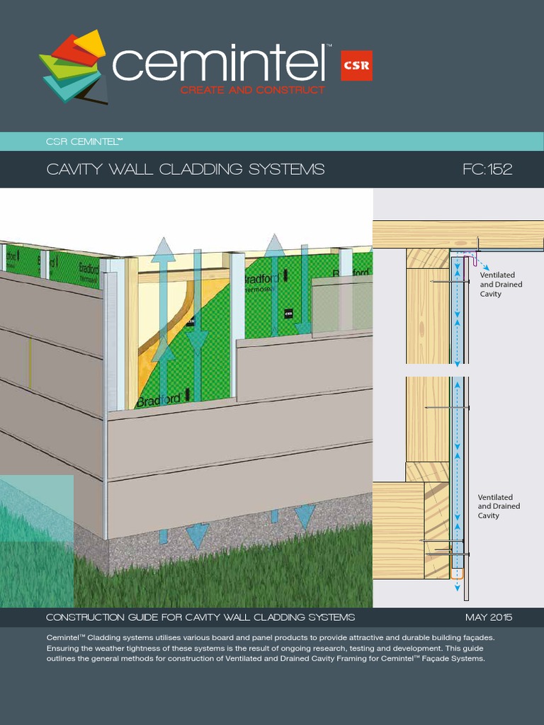 Cavity Wall Cladding Systems FC:152: CSR Cemintel | PDF | Building ...