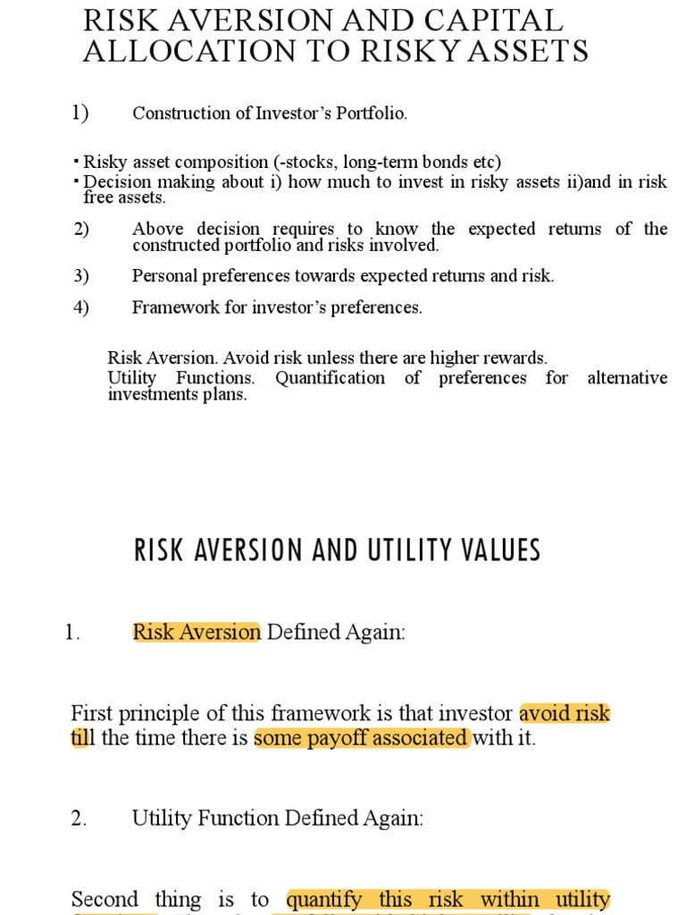 Chap 6 | PDF | Risk Aversion | Utility