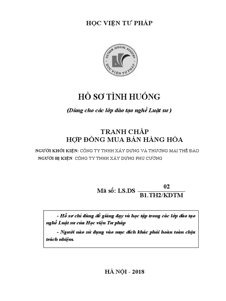 Ho So Dan Su So 02 - KDTM - 2018 | PDF