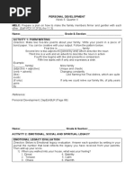 Family Climate Scale | PDF | Action (Philosophy) | Behavioural Sciences