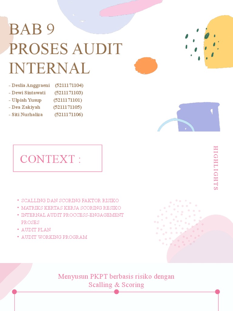 Bab 9 Proses Audit Internal | PDF