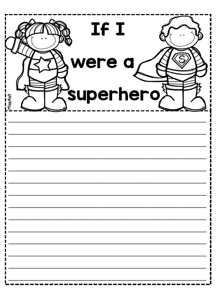 If I Were A Superhero Writing Template | PDF