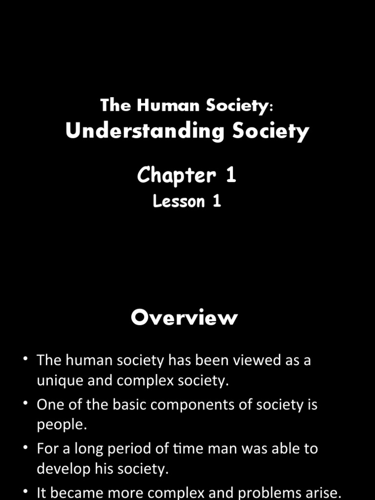 C1L1-Understanding Society | PDF | Society | Sociology