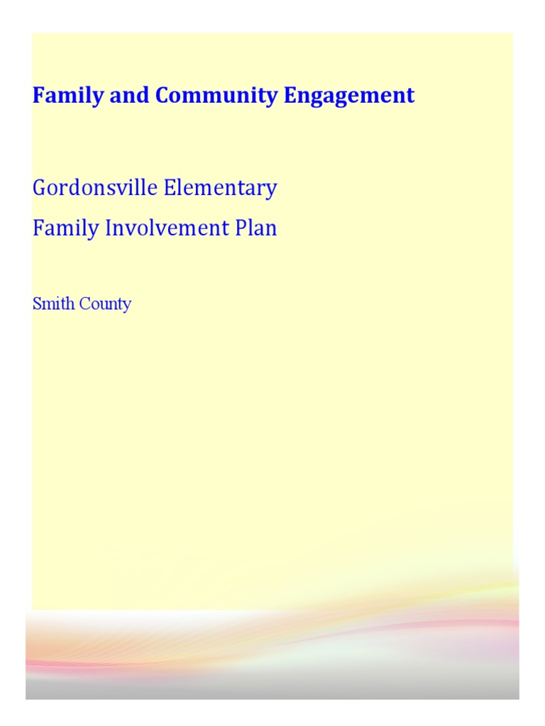 Parent Involvement Plan | PDF | Teachers | Schools