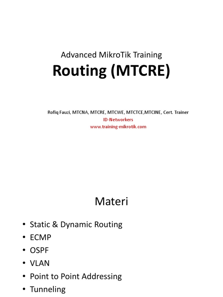 MTCRE Presentation Material-IDN | PDF