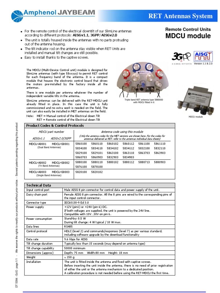 Ret Mdcu Jaybeam | PDF | Electrical Connector | Power Supply