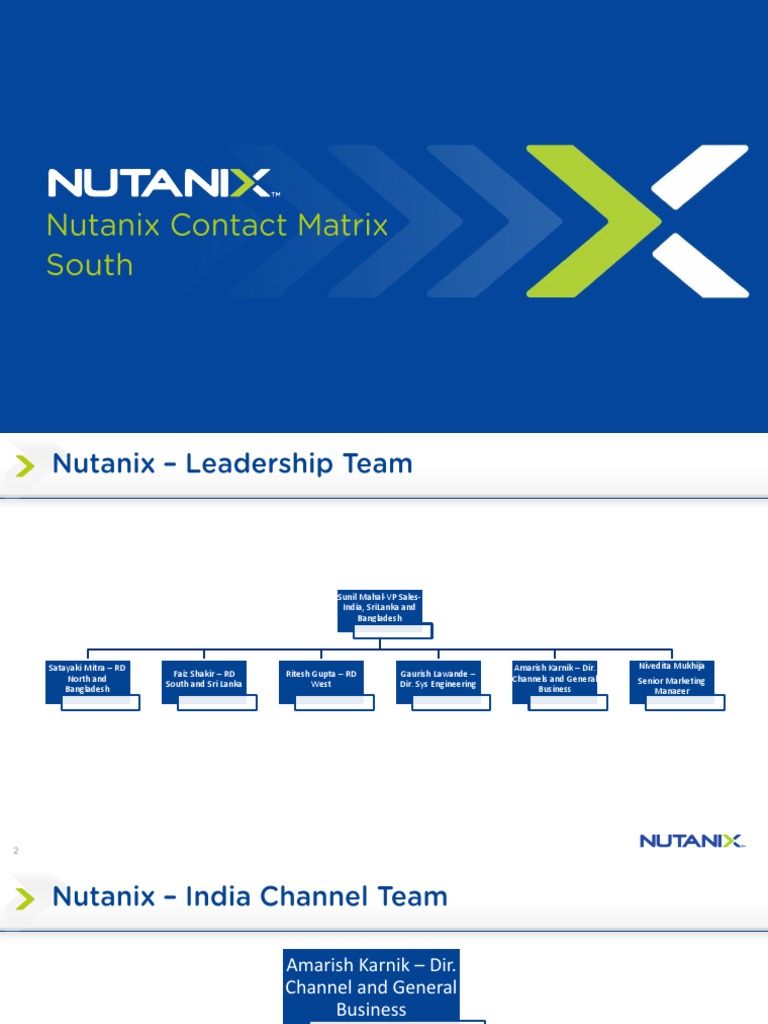 Original1.Contact Matrix - Nutanix | PDF