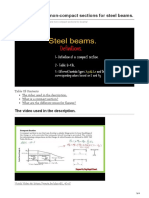 Compact vs Non-Compact Steel Sections | PDF | Materials Science ...