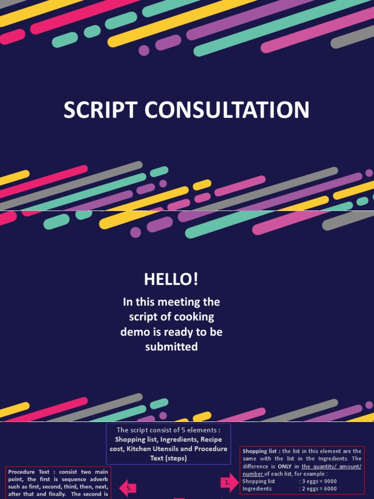 Script Consultation | Download Free PDF | Cooking | Foods