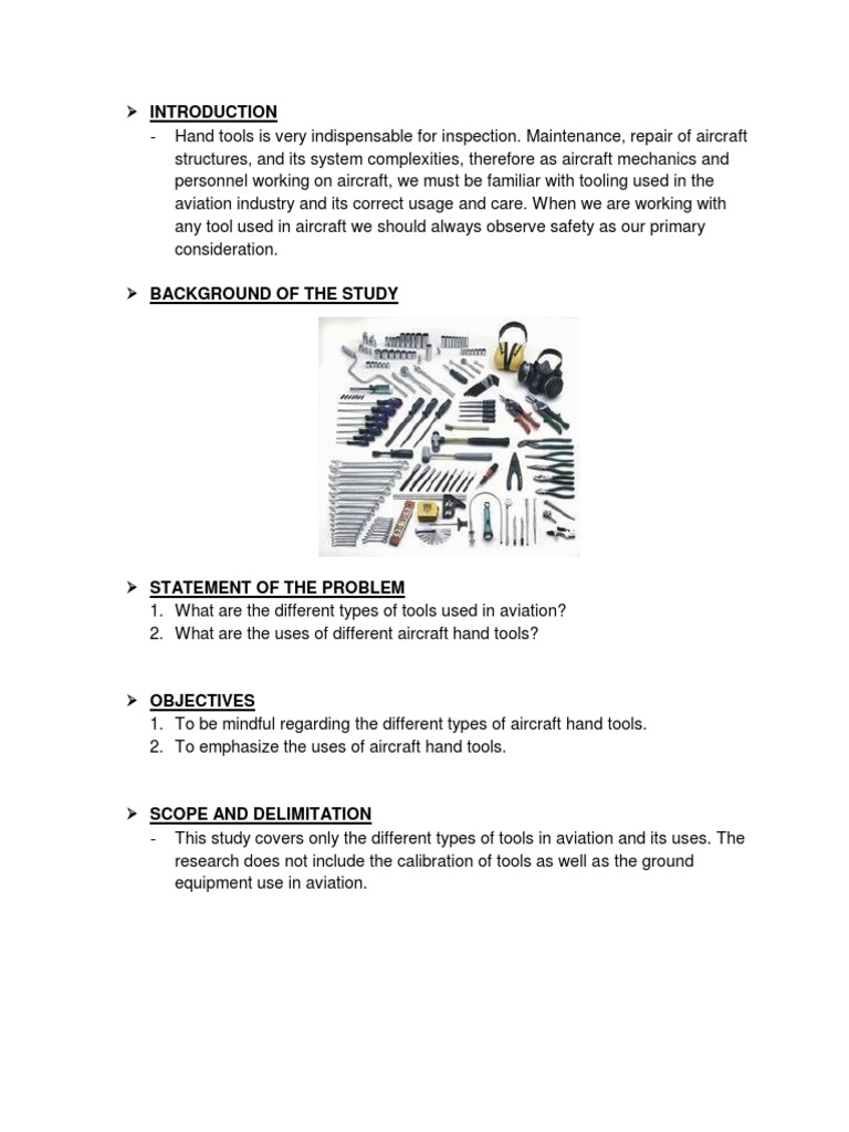 Aviation Tools | PDF | Nut (Hardware) | Blade