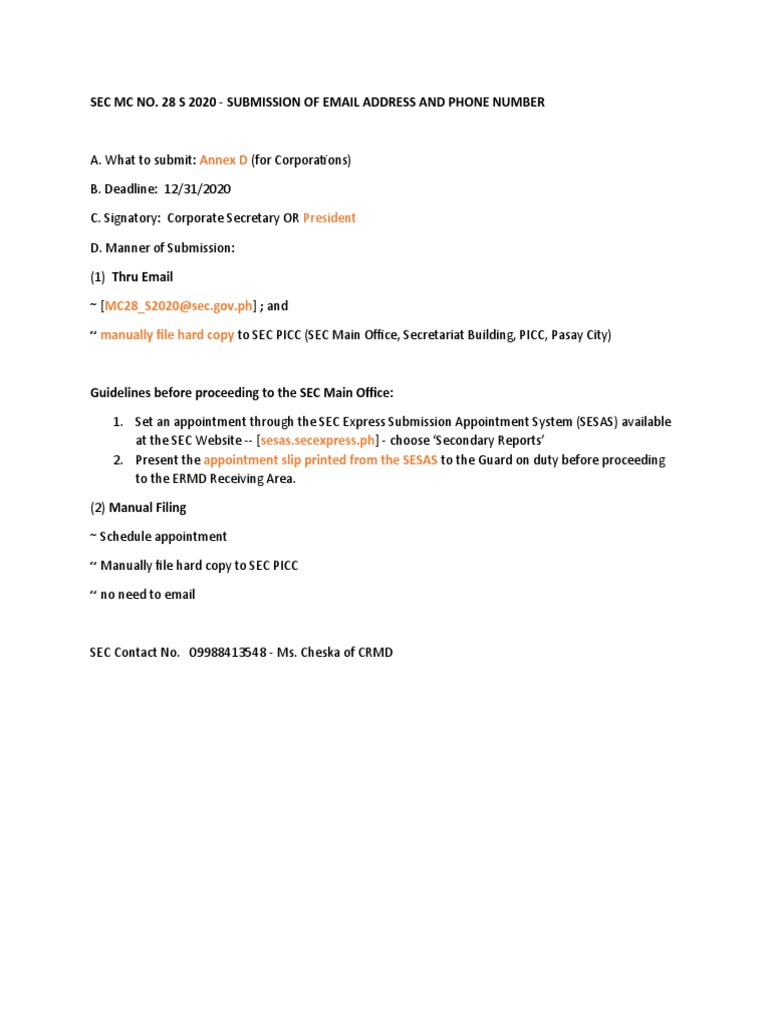 MC28 S2020 Submission Guidelines | PDF | Finance & Money Management