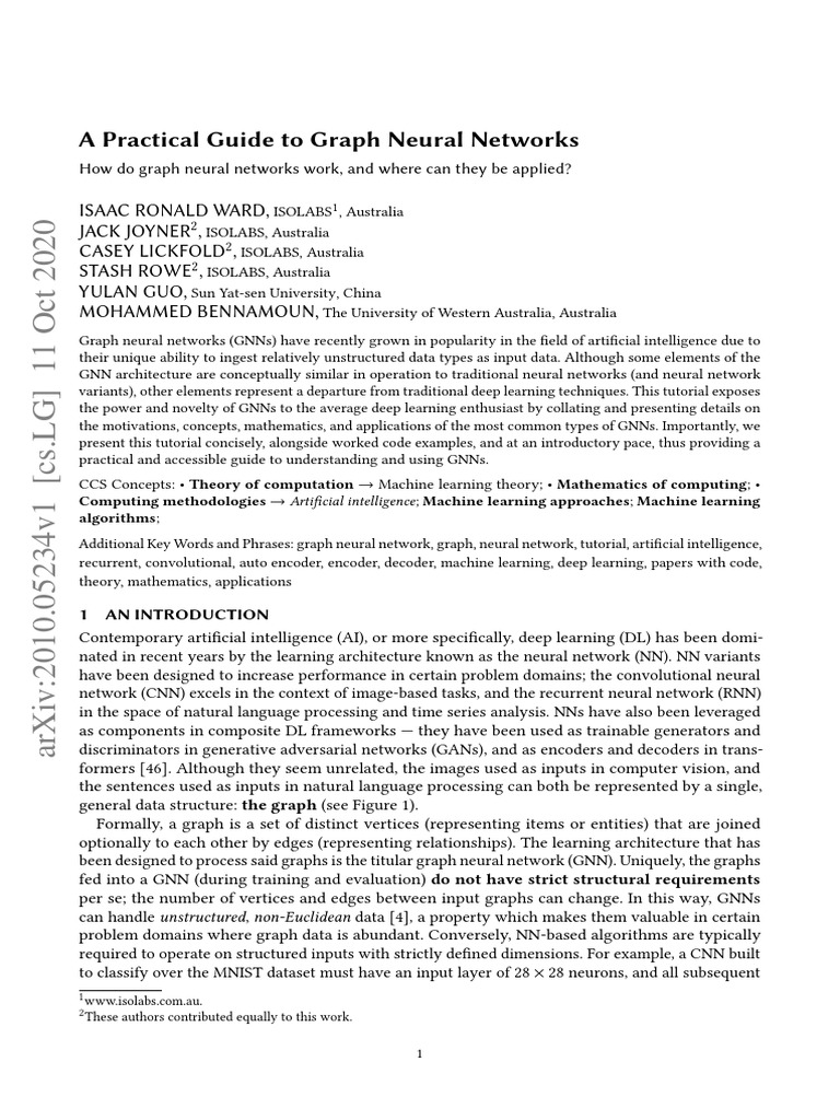 Graph Neural Networks Guide | PDF | Eigenvalues And Eigenvectors ...