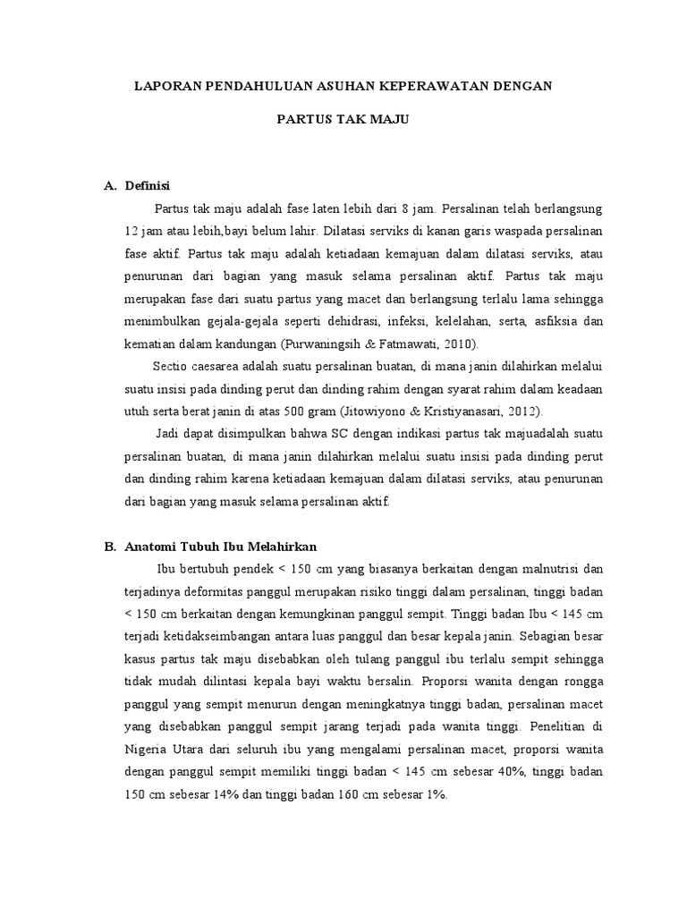 LP Partus Tak Maju | PDF