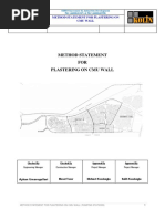 Skim Coat Application Method Statement | PDF