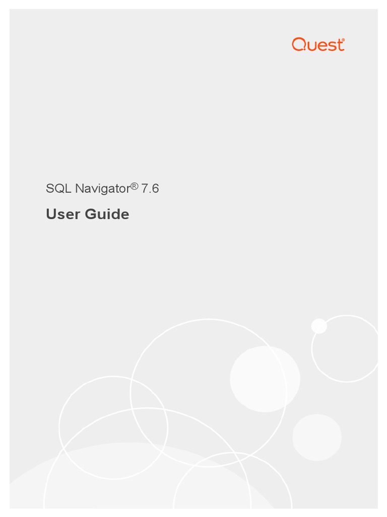 User Guide: SQL Navigator 7.6 | PDF | Pl/Sql | Sql
