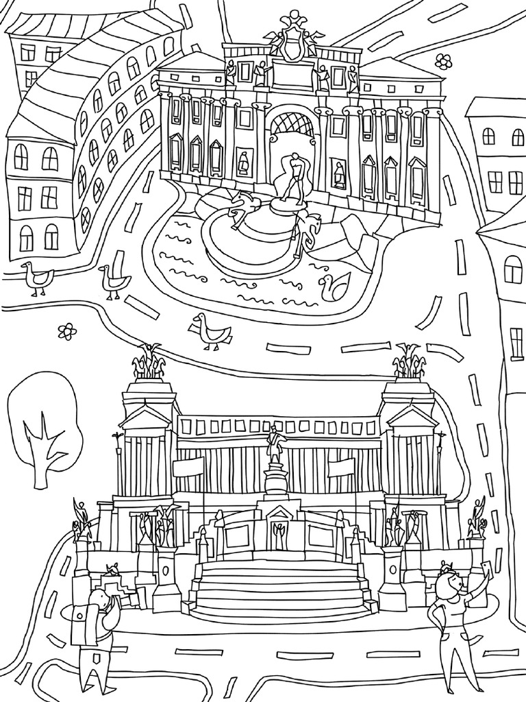 Póster de Roma para Colorear 1 Al 15 Páginas 8 15 | PDF