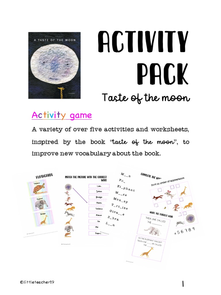 Activity Pack - Tasteofthemoon | PDF