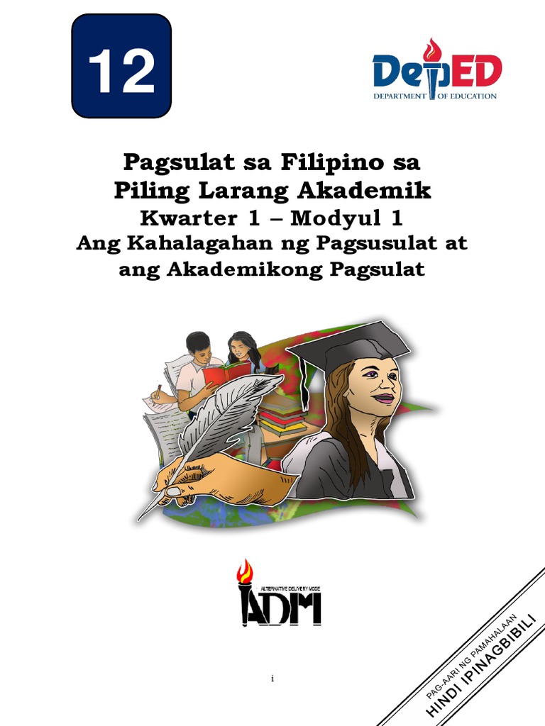 Fil12 Q1 M1 WK 1 3 Piling Larang | PDF