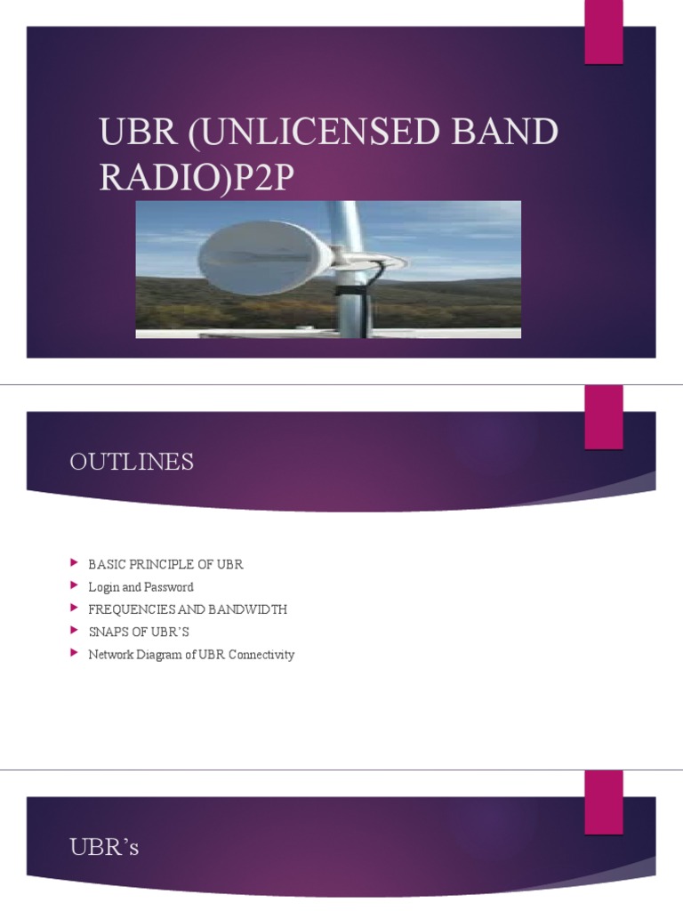 Ubr (Unlicensed Band Radio) P2P | PDF | Computers