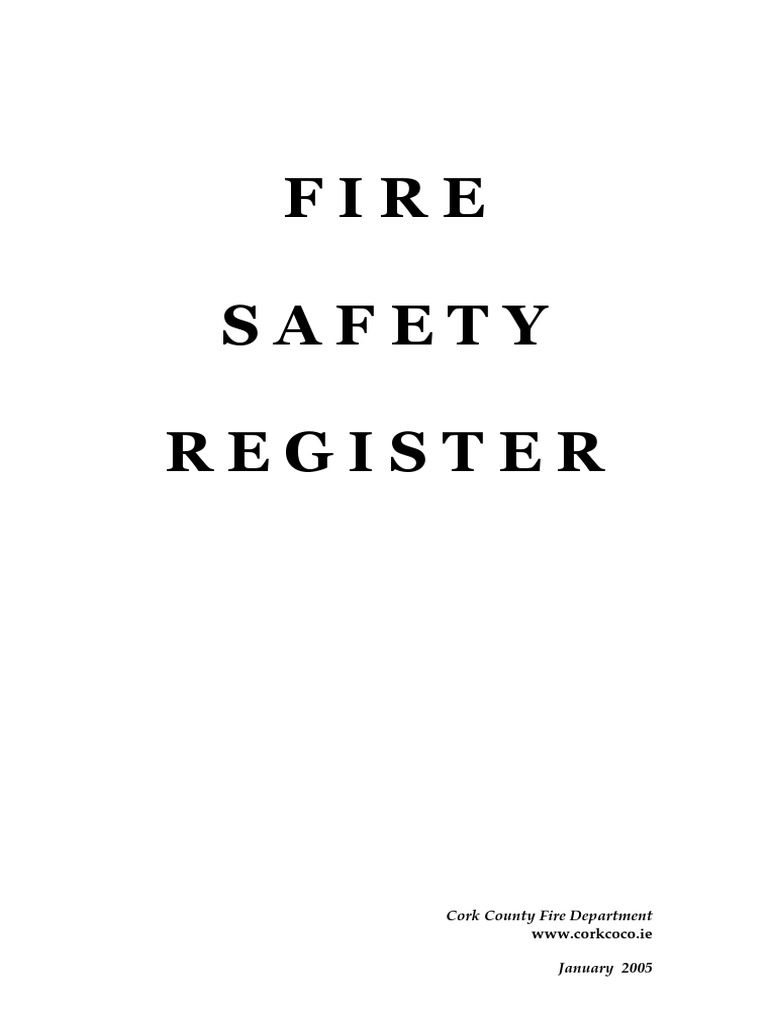 Fire Safety Register | PDF | Fire Safety | Firefighting