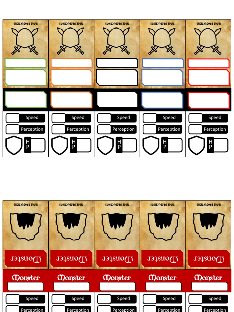 Initiative Cards Mage Productions | PDF