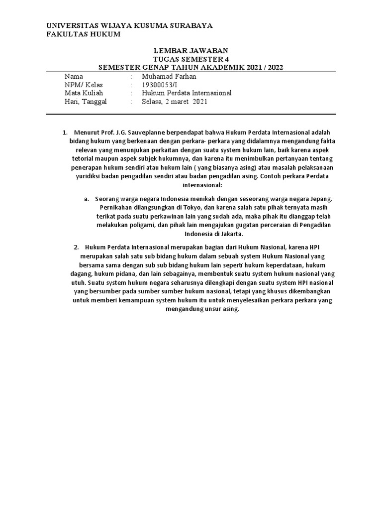 Muhamad Farhan Hpi (1) 19300053 | PDF