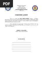 Sample Certifications of GPA or GWA - Various Universities PDF | PDF