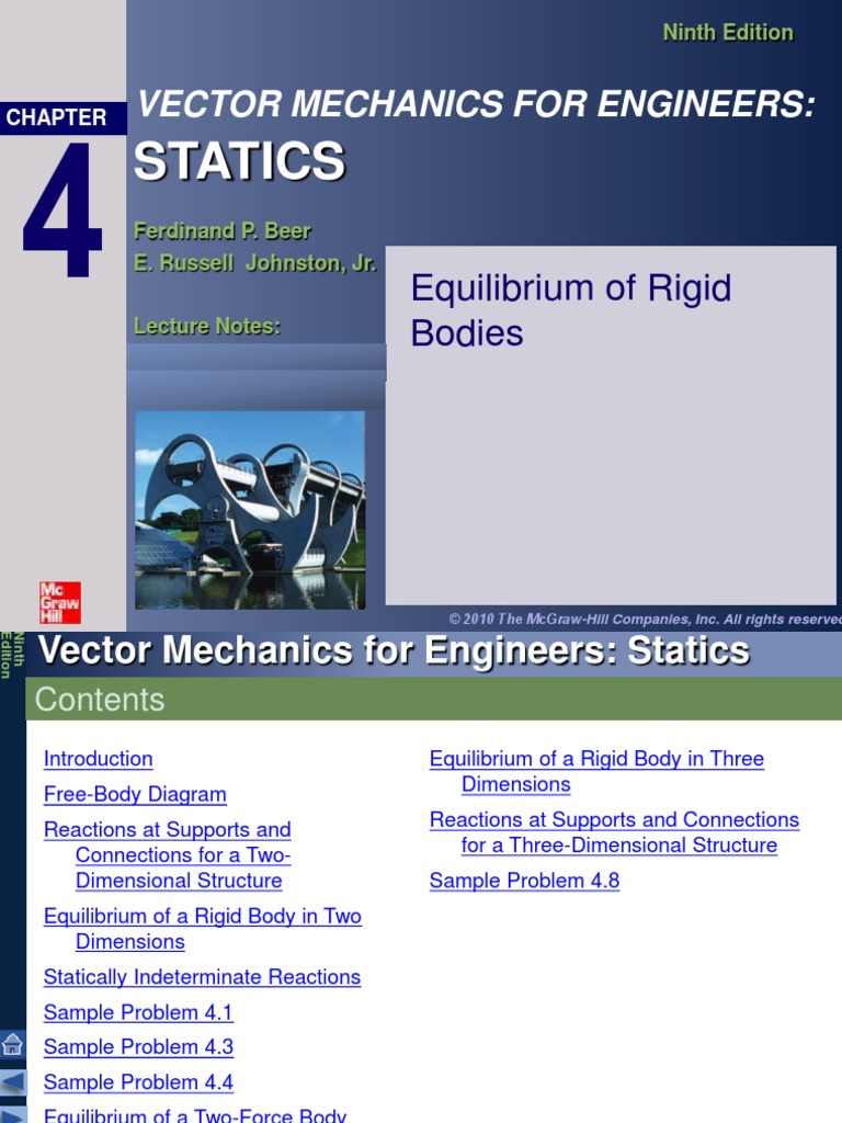 Statics: Vector Mechanics For Engineers | PDF | Force | Euclidean Vector