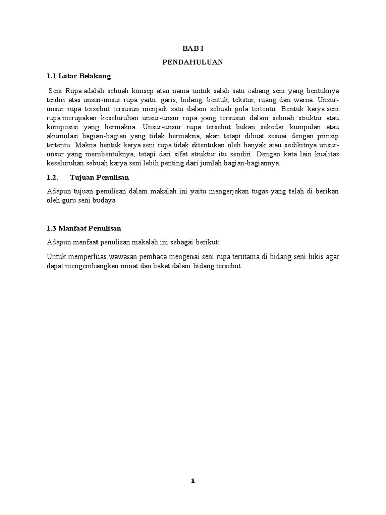 Makalah Seni Rupa | PDF