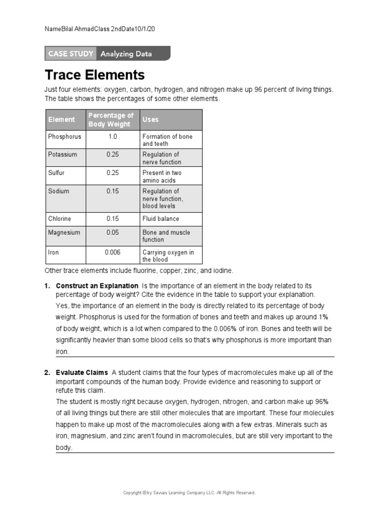 BIO CH02 Analyzing Data | PDF