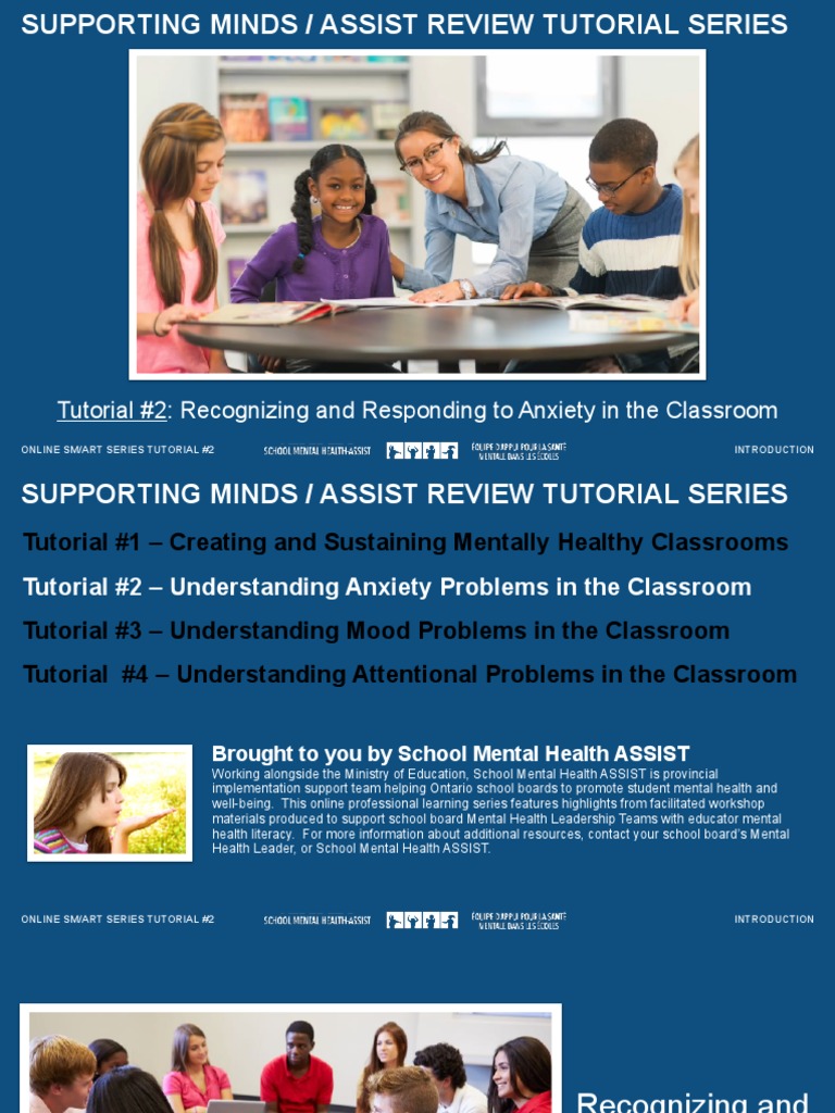 Recognizing and Responding To Anxiety in The Classroom | PDF | Anxiety ...