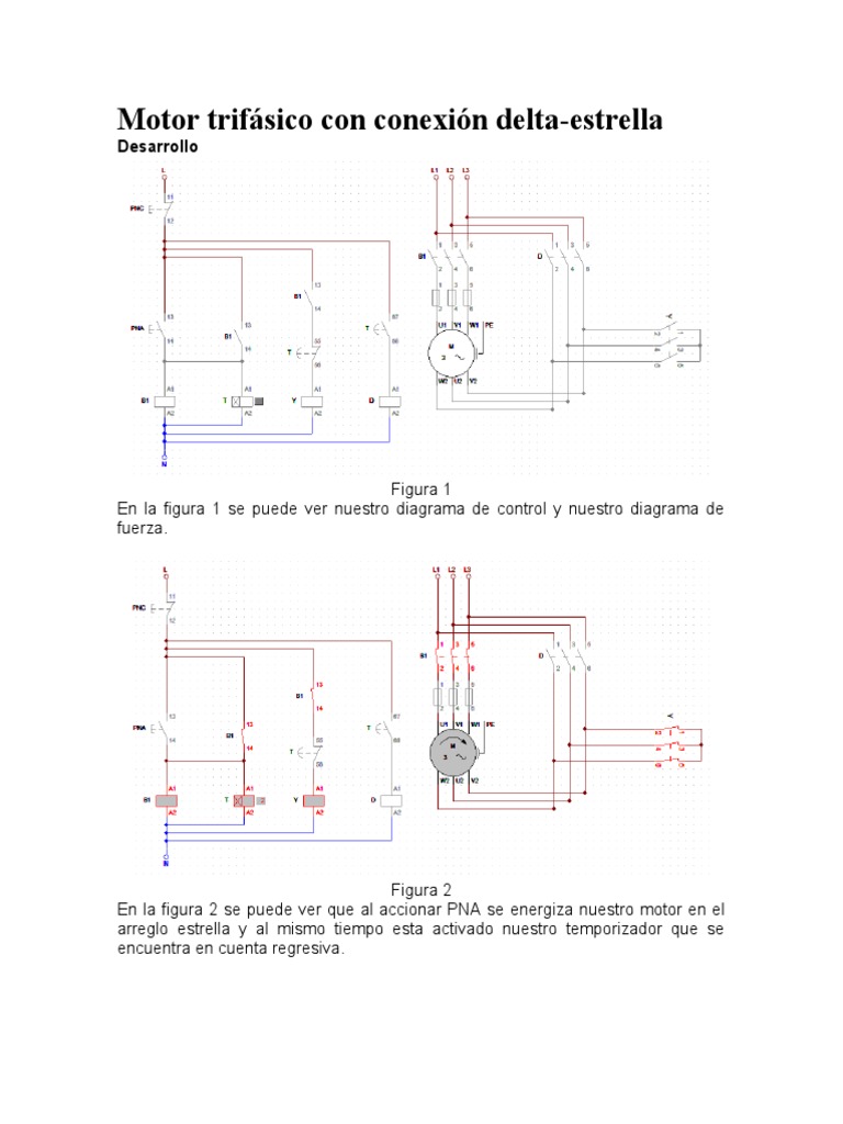 Motor Trifásico Con Conexión Delta Estrella | PDF