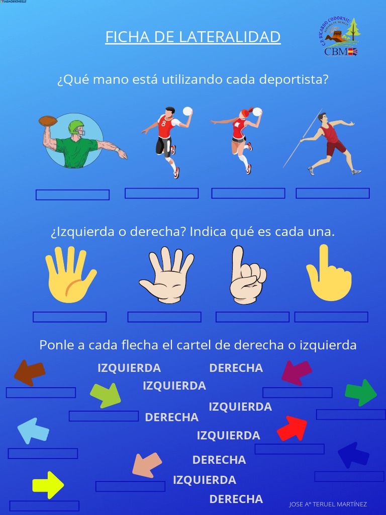 Ficha de Lateralidad: ¿Qué Mano Está Utilizando Cada Deportista? | PDF