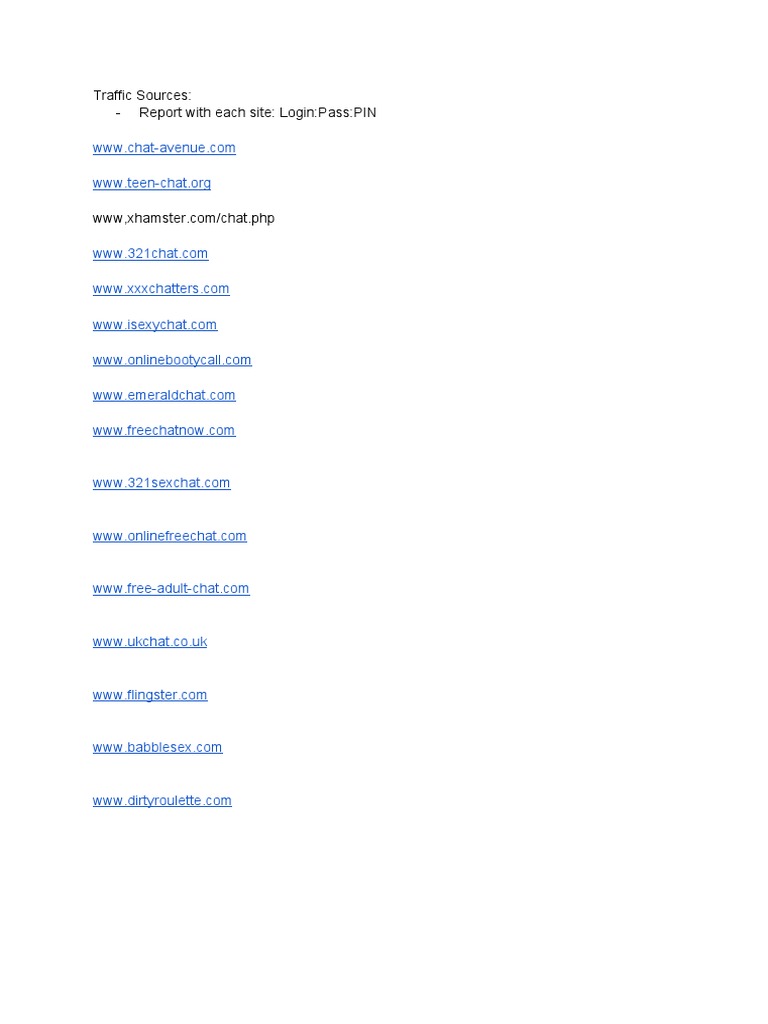 Ewhoring Traffic Sources | PDF